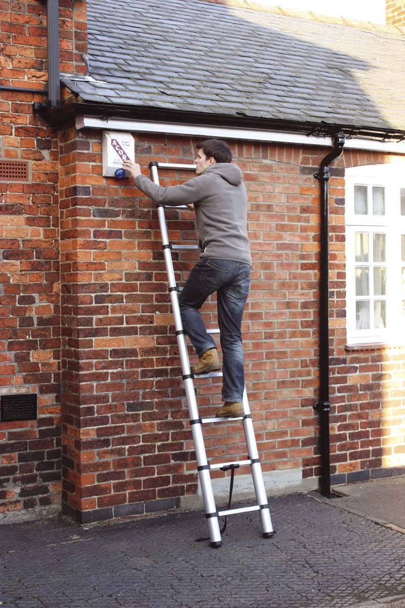 Teleskopske aluminijumske merdevine 2.6 m - Merdevine.rs